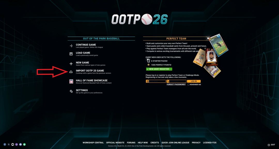 OOTP Baseball:Creating Games/Importing Earlier Games - OOTP Wiki