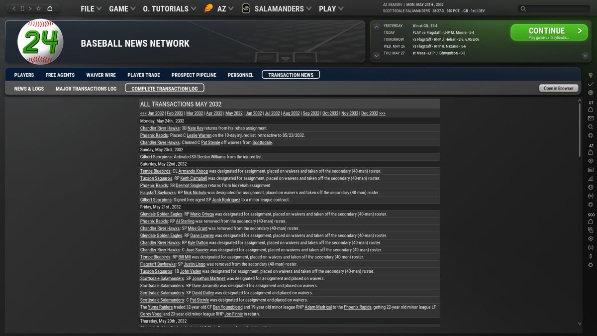 Transaction News - OOTP Wiki
