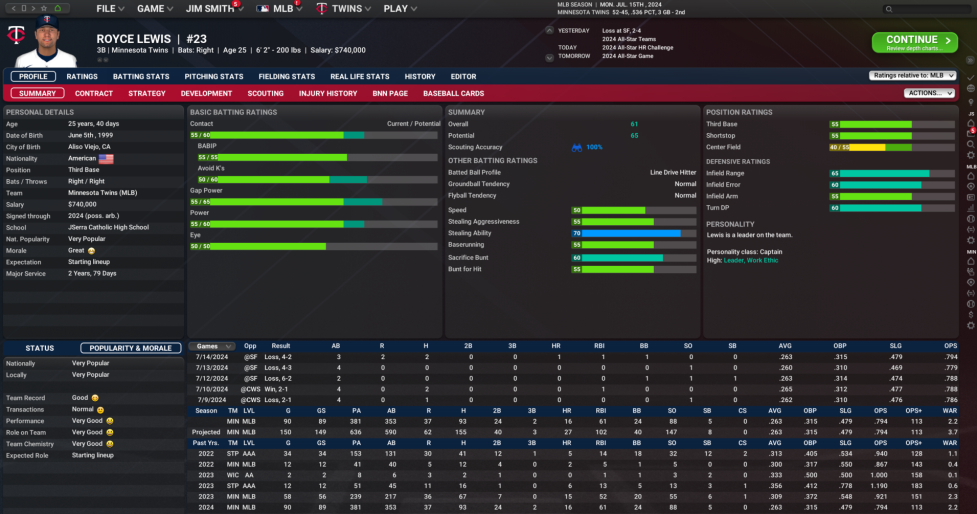 Player Profile - OOTP Wiki