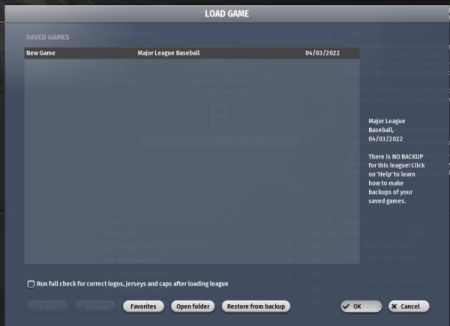 Load Game - OOTP Wiki