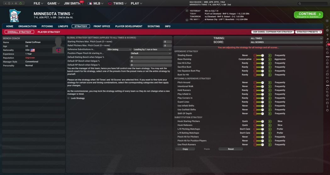 Strategy - OOTP Wiki